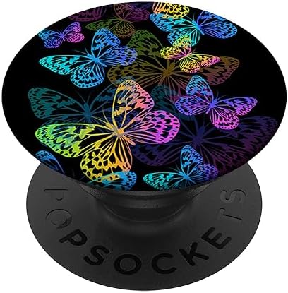 Amazon.com: Bright Colored Butterflies PopSockets PopGrip: Swappable ...