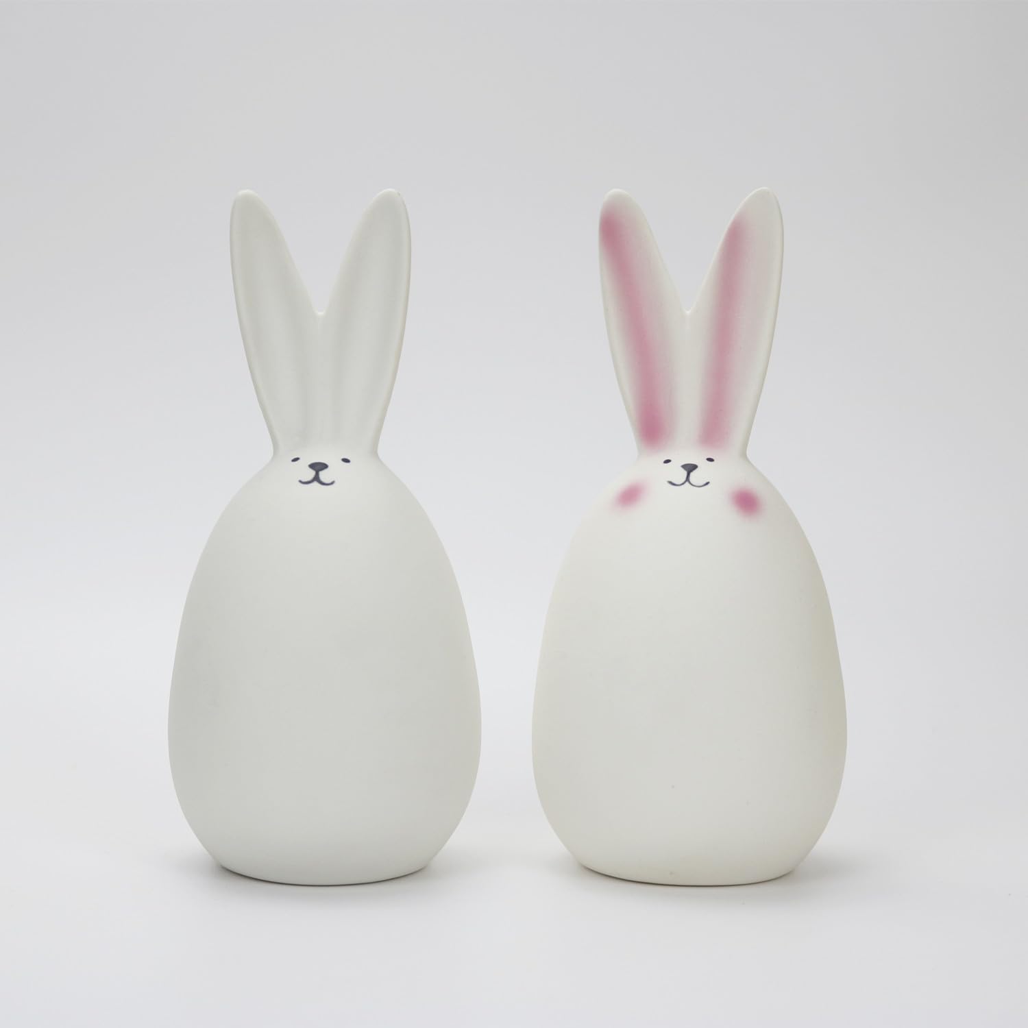 Amazon.com: EASIMECOR Ceramic Bunny Rabbits Easter Bunny Decorations ...