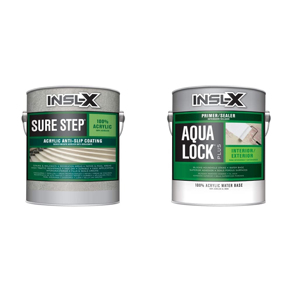 INSL-X SU031009A-01 Sure Step Acrylic Anti-Slip Coating Paint, 1 Gallon ...