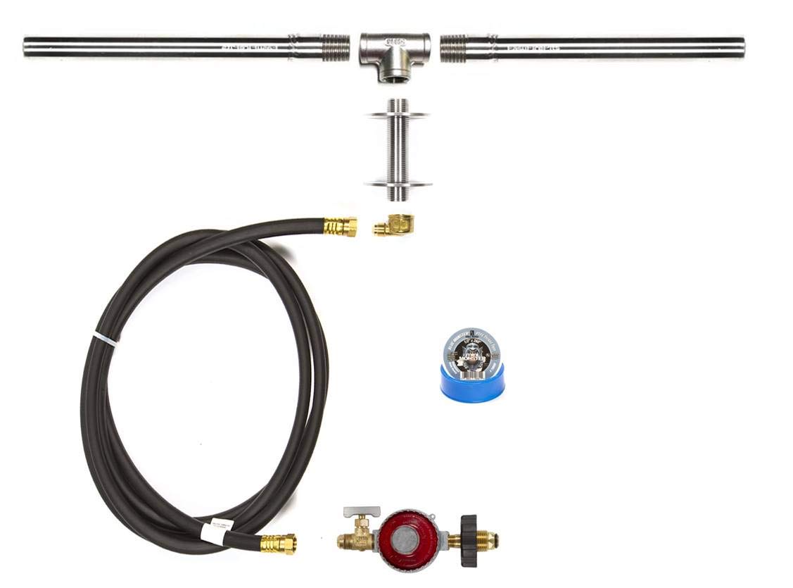 TB26CK: DO IT YOURSELF BASIC PROPANE FIRE PIT KIT & 26" LINEAR 316 ...