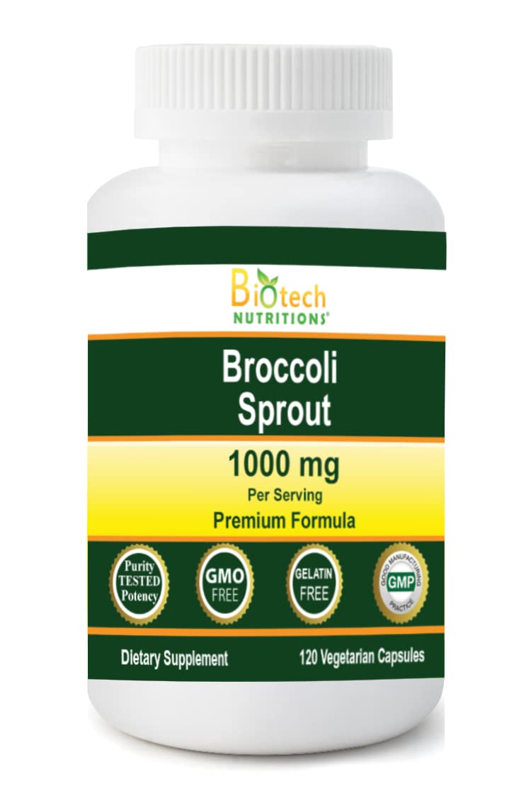Amazon.com: Biotech Nutritions Broccoli Sprout 1000 mg Serving 120 ...
