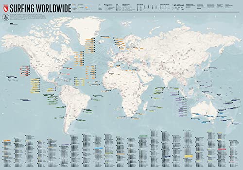 Surfing Worldwide Map The Ultimate Map Showing You When And Where ...