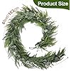 Amazon.com: 6ft Real Touch Christmas Garland with Eucalyptus and Norfolk Pine – Artificial ...