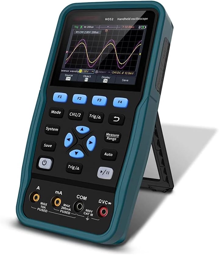 Amazon.com: ZLXDP 50MHz Oscilloscope Handheld Dual Channel 2 in 1 ...