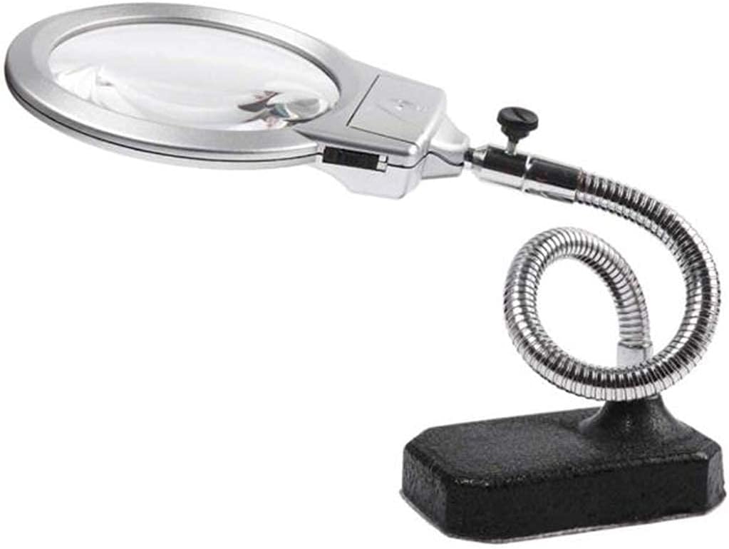 Amazon.com: Magnifier, Desktop Magnifier Lamp with Led Light Led ...