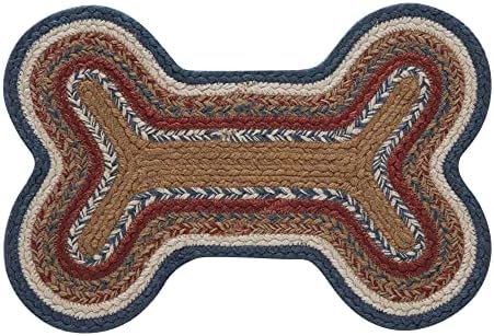 Amazon.com: VHC Brands Stratton Indoor/Outdoor Pet Food Mat for Dogs ...