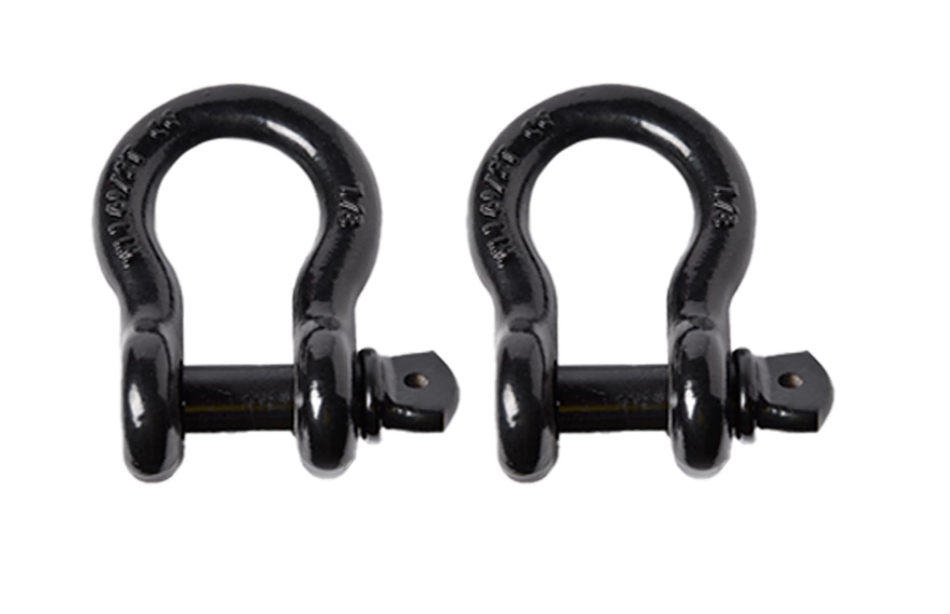 Amazon.com: 2 Pack Black Bow Shackle 7/8" inch Alfa Wheels D-Ring ...