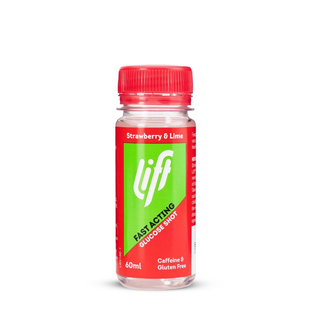 Lift | Fast-Acting Glucose Energy Juice Shots | Strawberry & Lime | 12 ...