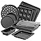 Amazon.com: HONGBAKE Bakeware Sets, Baking Pans Set, Nonstick Oven Pan ...