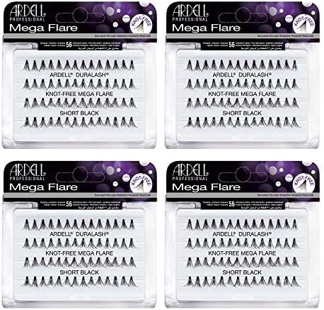 Amazon.com: Ardell Individual Lashes Mega Flare - Short Black, Natural ...