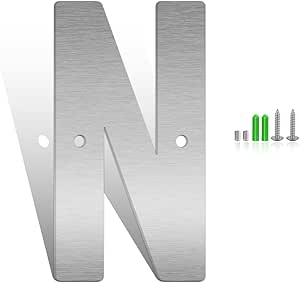 Amazon.com: 3 Inch Stainless Steel Metal Floating Address Numbers ...