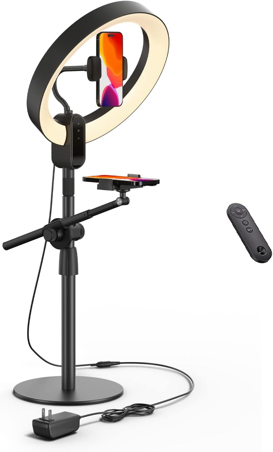 Amazon.com: LUXSURE Selfie Ring Light with Stand for Phone, Ring Light ...
