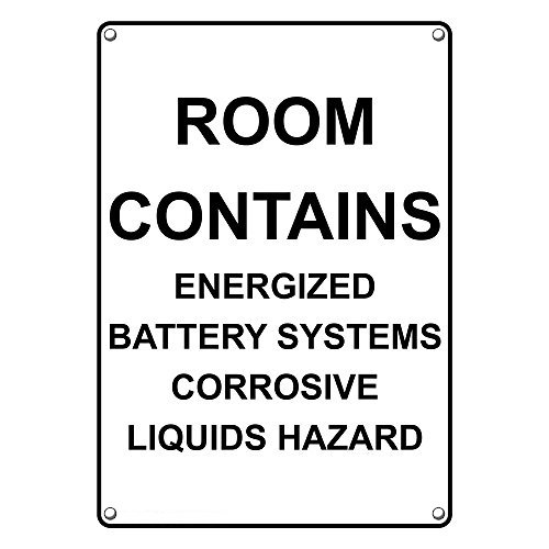 Weatherproof Plastic Vertical Room Contains Energized Battery Systems ...