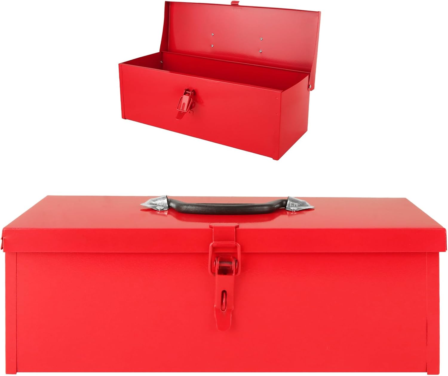 Amazon.com: JMIATRY Red Tool Box 15 Inch Small Metal Tools Box Portable ...