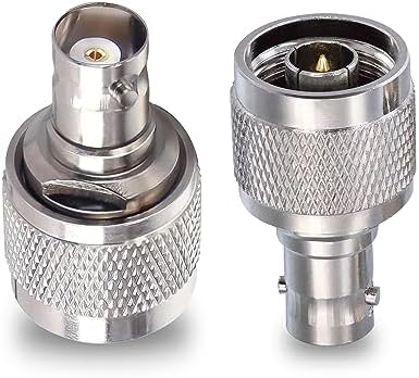 TUOLNK N Male to BNC Female Coax Adatper N-Type Male Plug to BNC Female Jack RF Coaxial ...