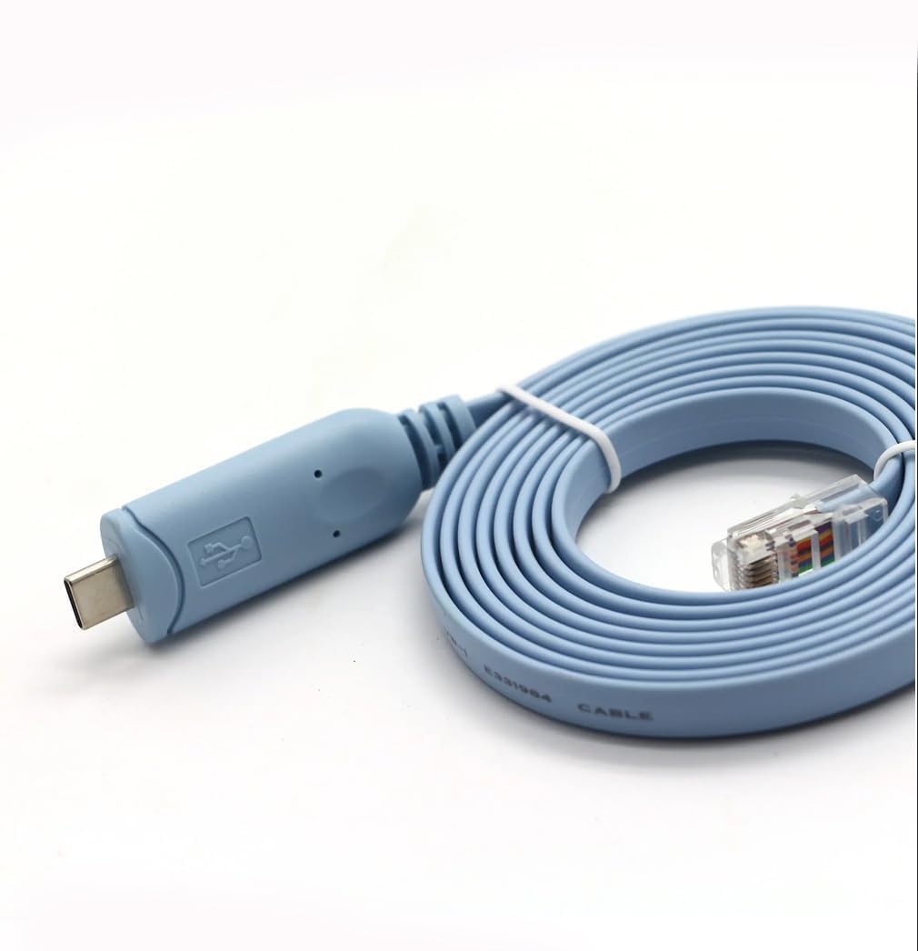 ETZIN USB-C Console Cable, 6ft USB Type C to RJ45 Serial Adapter ...