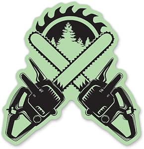 Amazon.com: Chainsaws Sticker - 3" Laptop Sticker - Waterproof Vinyl ...