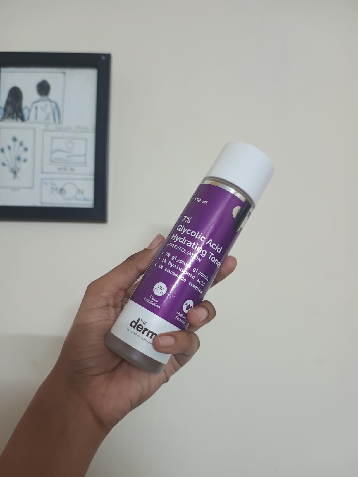 The Derma Co . 7% Glycolic Acid Hydrating Toner Hyaluronic Acid ...