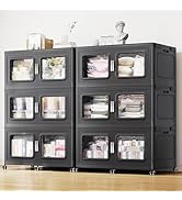 Amazon.com: BROVIEW 880Qt Extra Large Stackable Storage Bins with Lids ...