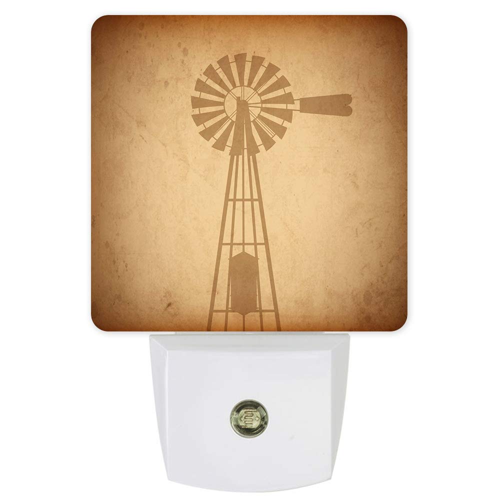 Farm Windmill Silhouette