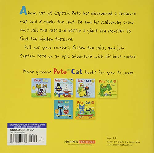 Snapklik.com : Pete The Cat And The Treasure Map: Includes Over 30 Stickers