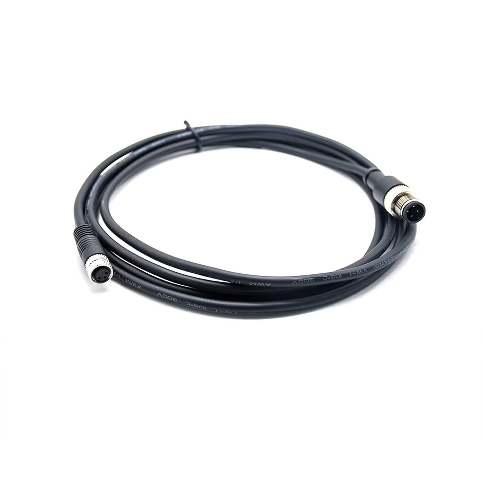 Amazon.com: keisnoaja M12 to M8 Cable Connector, 4Pin A Code Male ...