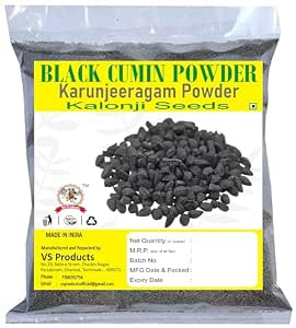 VS Products Karunjeeragam Powder, 100g, Black Cumin Seeds Powder, Kala ...