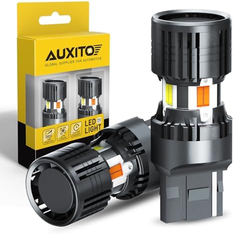AUXITO CANBUS 7443 7444NA Switchback LED Bulbs with Built-in Resistor ...