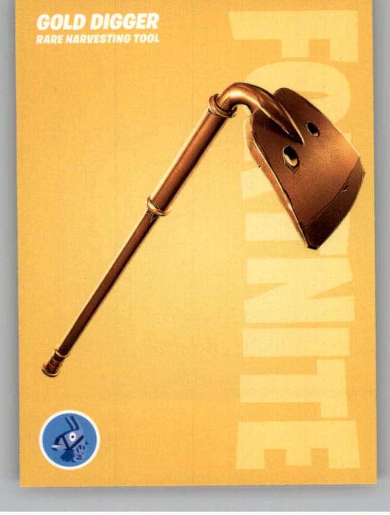 Amazon.com: 2021 Panini Fortnite Series 3 Harvesting Tools #H31 Gold ...