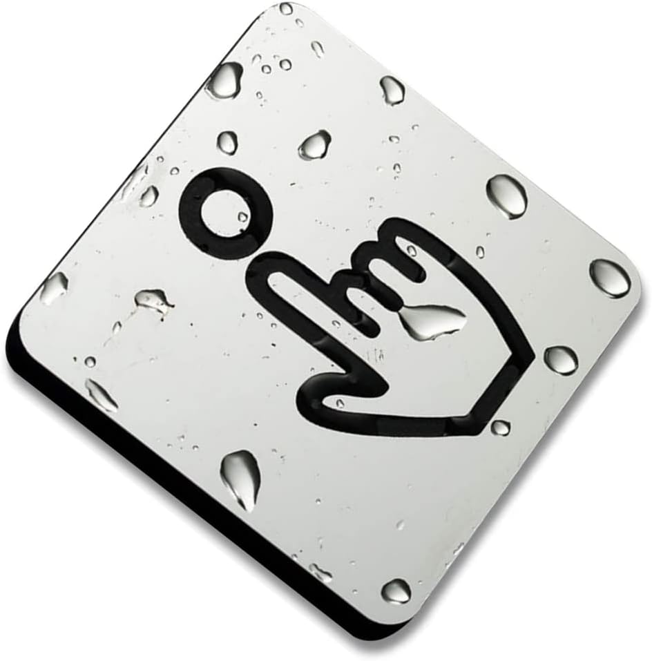 Acrylic Ring Doorbell Sign Simple Style Ring Bell Sign Adhesive Sticker ...