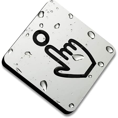 Acrylic Ring Doorbell Sign Simple Style Ring Bell Sign Adhesive Sticker ...