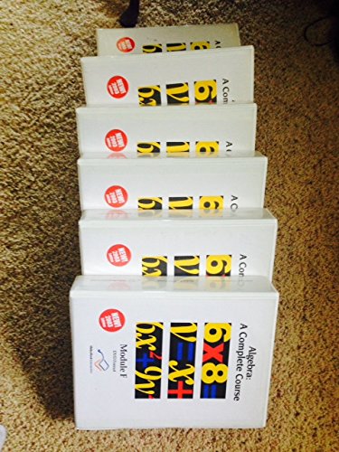 Algebra: A Complete Course, Module A (Video Text): 9781887891615 ...