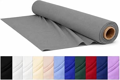 CraftsFabrics Plain Dyed Homespun Cotton Fabric – 100% Cotton – 110cm ...