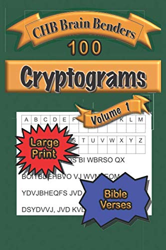 Large Print Cryptograms: Bible Verse Quote Cryptogram Puzzle Book for ...