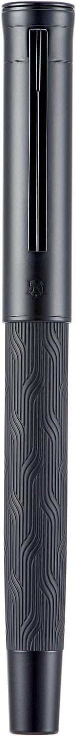 Hongdian 6013 Matte Black Fountain Pen Black Fine Nib with Metal Pen ...