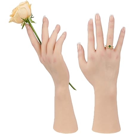 Amazon.com: Realistic Silicone Female Hand Reusable Life-size Mannequin ...
