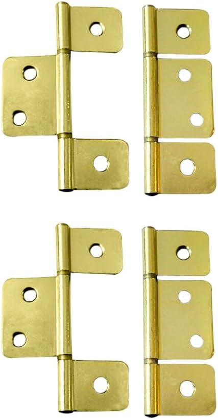 QCAA Flag Three Leaf 3-1/2" Bifold Shutter Hinge for Non-Mortise ...