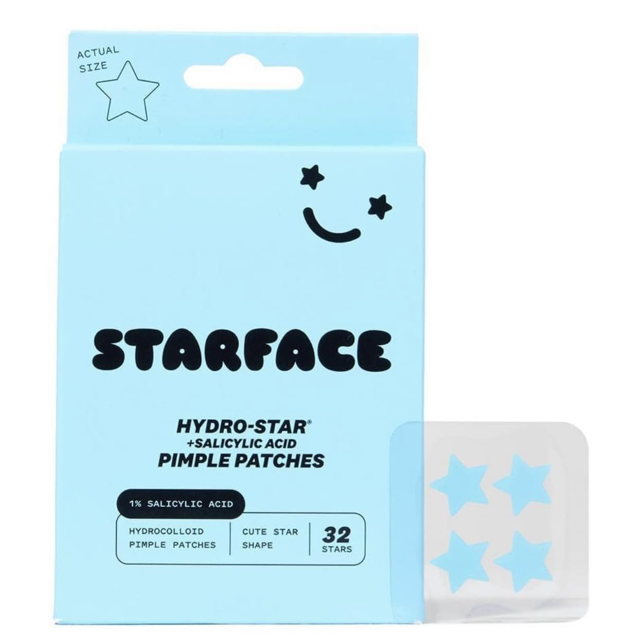 Starface Women's Hydro-Star + Salicylic Acid, Blue, One Size, 32 count ...
