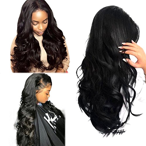Amazon.com: Helene Glueless Lace Front Wigs Long Natural Body Wave ...
