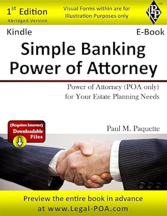 Simple Banking Power of Attorney: Power of Attorney (POA Only) For Your ...