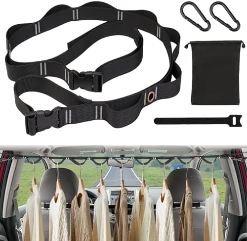 Amazon.com: Dexspoeny 5pcs Car Clothes Hanger Bar Set, Portable Car ...