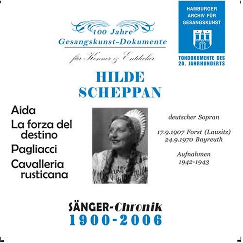 UNKNOWN - Hilde Scheppan, Historical Recordings from 1942-43 - Amazon ...