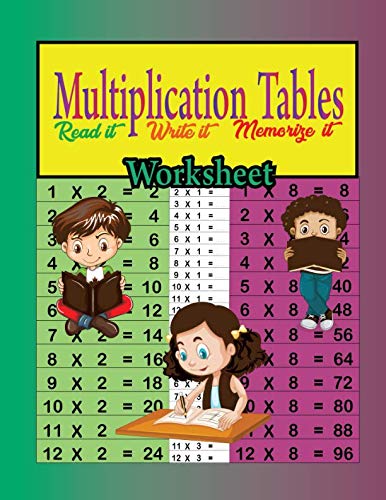 Multiplication Tables Read it , Write it , Memorize it ..worksheet ...