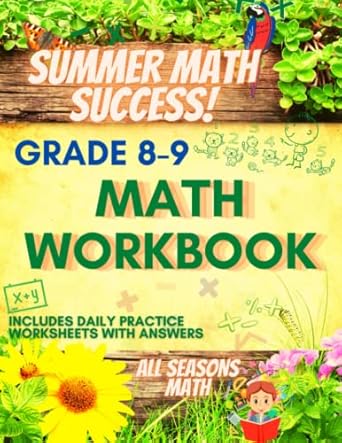 Summer Math Success: Summer Math Workbook 8th to 9th Grade: Pre-Algebra ...