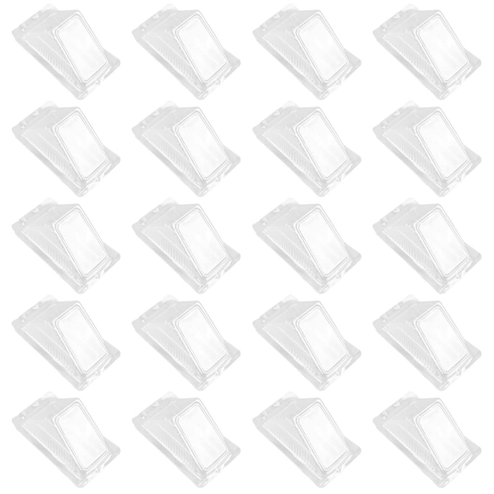 Amazon.com: 50pcs cake slice container Plastic Triangle Sandwich ...