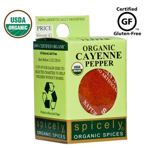 Amazon.com: Organic Cayenne Pepper - Spicely Organic Cayenne Powder ...