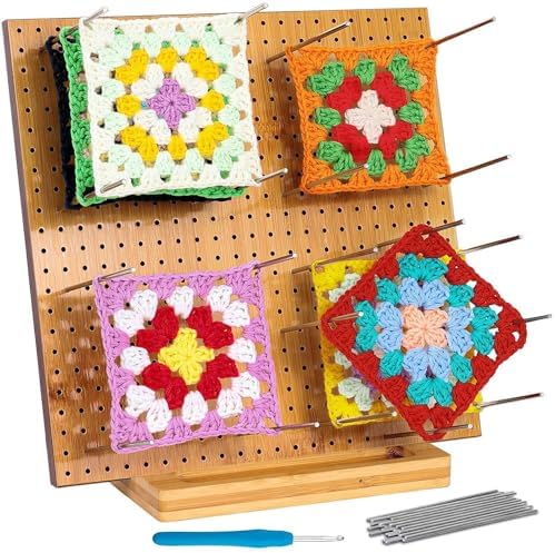 Wooden Crochet Blocking Board, Reusable Handcrafted Knitting Blocking ...