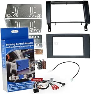 Mercedes SLK R171 05-11 2-Din Car Radio Installation Kit with Steering ...