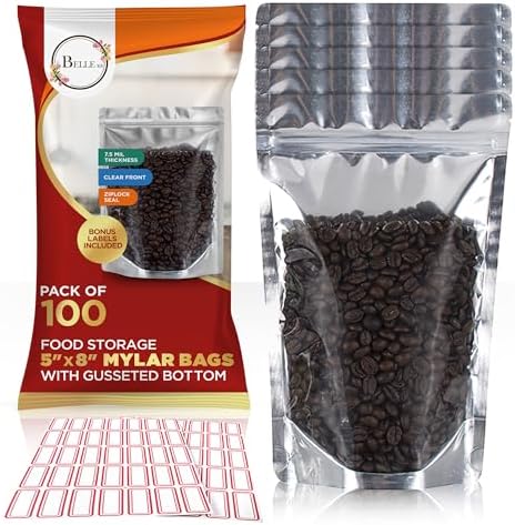 Amazon.com: 200 PCS Candy Bags, Sealable Heavy Duty Clear Mylar Food ...