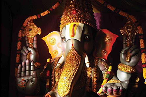 Buy Yellow Alley« Ganpati Bappa Poster|Hindu Religious Wall Poster ...